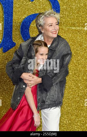 Alisha Weir and Emma Thompson attends Roald Dahl’s Matilda: The Musical ...