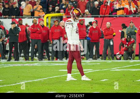 Washington Commanders kicker Zane Gonzalez (47) kicks the field goal ...