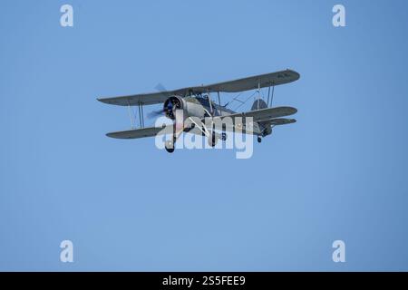 Fairey Swordfish anti-submarine aircraft during a flying display for ...