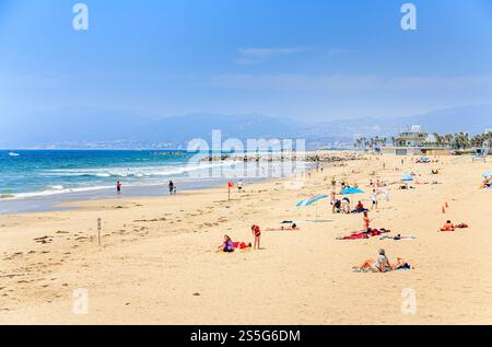 Popular with sunbathers, the extensive white sand beach and ocean view ...