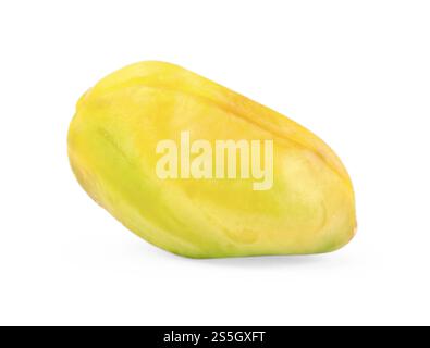 One peeled pistachio nut isolated on white Stock Photo - Alamy