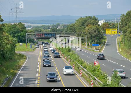 Autobahn A66, Ausfahrt Mainzer Straße, Wiesbaden, Hessen, Deutschland ...