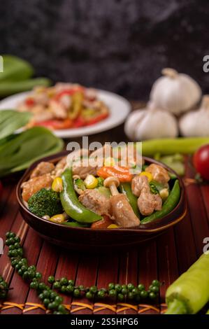 Carrots corn peas rice mixed with colorful Vegetables Blend Dietary ...