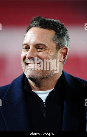 TNT Sports commentator Darren Fletcher before the Premier League match ...