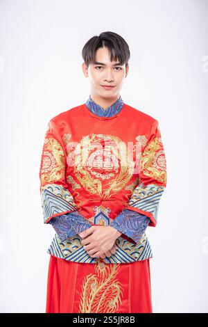 Chinese cheongsam man Stock Photo - Alamy