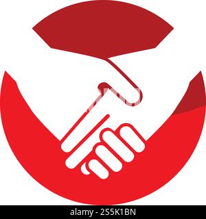 Hand Shake logo template Stock Vector Image & Art - Alamy