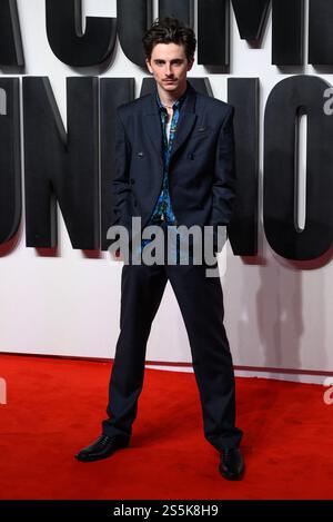 London, UK. January 14th, 2025. Timothee Chalamet arriving at the A ...