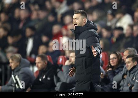 Rotterdam - Excelsior Rotterdam coach Ruben den Uil during the thiry ...