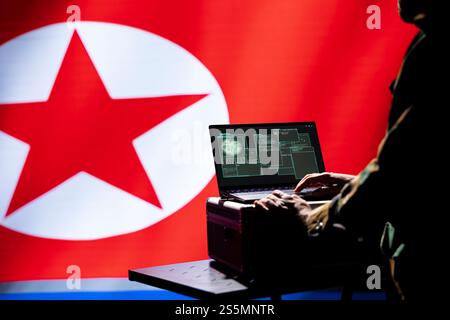 North Korean air defense operator uses radar detecting missile attacks ...