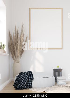 Armchair sofa and decoration japanese on Modern room interior wabisabi ...