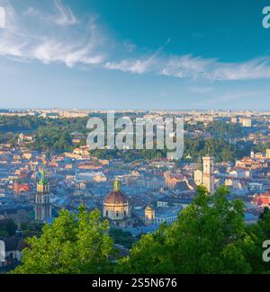 Lviv High Castle Hill with city views Stock Photo - Alamy