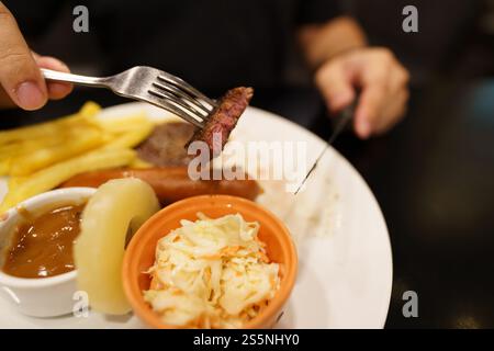 Plate of grilled meats Stock Photo - Alamy