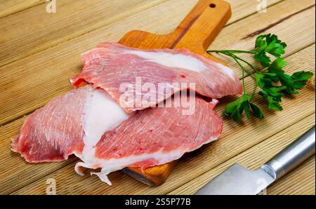 Raw pork meat secreto Stock Photo - Alamy