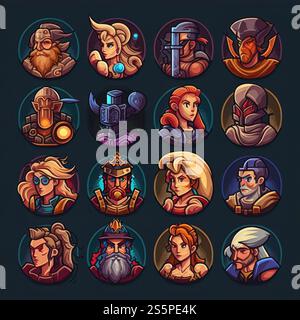 warrior medieval character avatar ai generated. armor costume, history ...