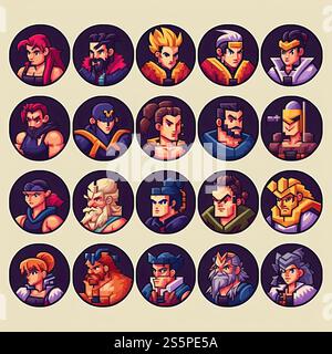 design fantasy character avatar ai generated. icon rpg, background ...