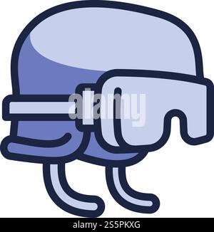 Snowboarding glasses icon. Outline snowboarding glasses vector icon ...