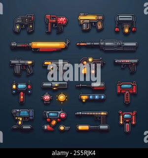bullet gun weapon game ai generated. pistol, hand military, army shot ...