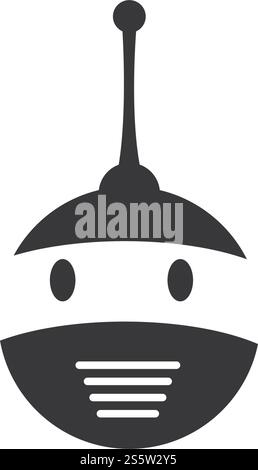 Robot head logo vector template Stock Vector Image & Art - Alamy
