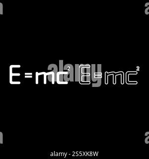 E mc squared Energy formula physical law E mc sign e equal mc 2 ...
