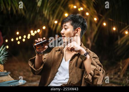 Happy family having Christmas dinner at home Stock Photo - Alamy