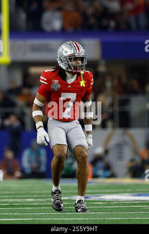 Ohio State defensive back Jordan Hancock runs at the NFL football ...