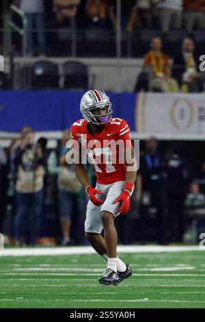 Ohio State wide receiver Carnell Tate (17) runs up field during an NCAA ...