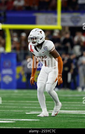 Texas defensive back Jahdae Barron (DB04) poses for a portrait at the ...
