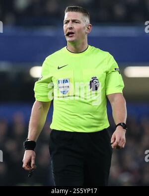 Referee Robert Jones during the Premier League match at the Tottenham ...