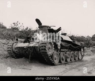 The Japanese Type 97 Chi-Ha medium tank was used during World War II ...