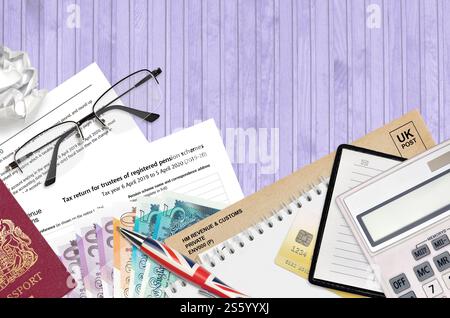 English Tax form sa970 Tax return for trustees of registered pension ...