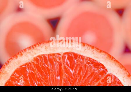 Sliced Oranges,Grapefruit,detail on the white background In the studio Stock Photo - Alamy