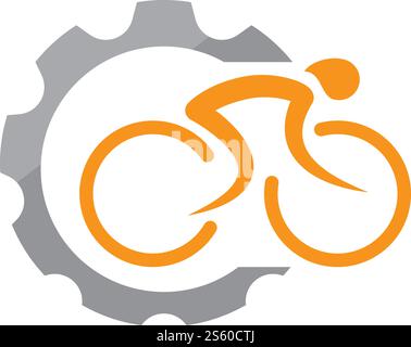 Bicycle logo vector ilustration template Stock Vector Image & Art - Alamy