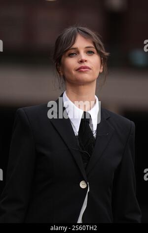 Felicity Jones attending the photocall for The Brutalist, at The ...