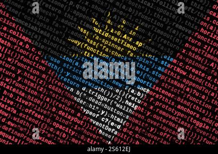 Antigua and Barbuda flag depicted on paper origami airplane and boat ...