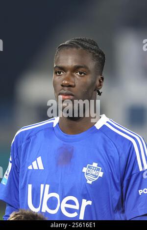 Como 1907's Diao Diaoune Assane in action during the Serie A Enilive ...