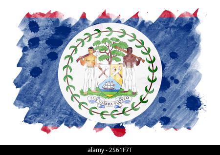 Belize Flag Grunge Style Stock Photo - Alamy