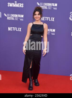 Nathalie Issa attends the film premiere for 'The Swimmers' during the ...