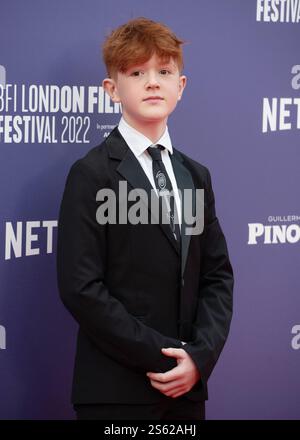 Gregory Mann attends 'Pinocchio' premiere, 66th BFI London Film ...