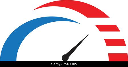 speedo meter logo icon template design Stock Vector Image & Art - Alamy
