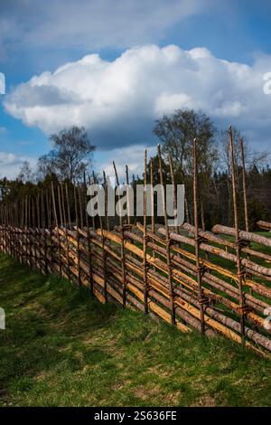 Entrance to a country house with garden elements on a bright sun Stock ...