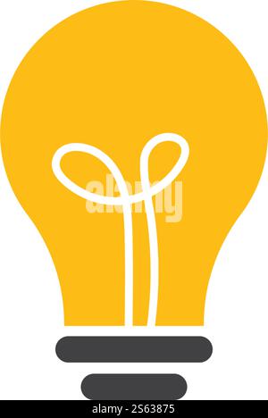 bulb logo vector ilustration template Stock Vector Image & Art - Alamy