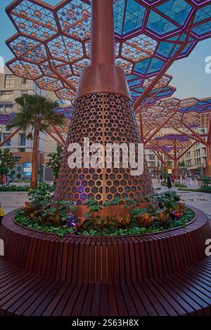 Crystal walkway in Gewan Island in the Peral. Qatar's longest ...