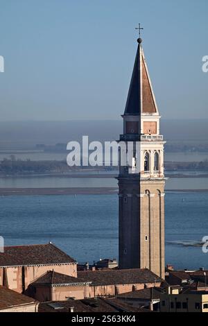 Skyline with the San Francesco della Vigna Roman Catholic church in ...