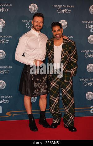 Ranj Singh attending the Cirque du Soleil's red carpet premiere of ...