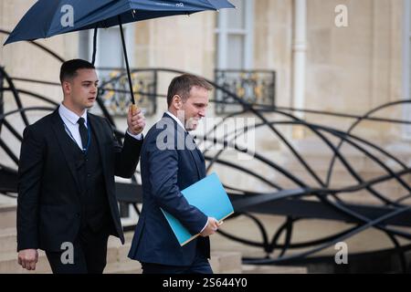 French Minister for Industry and Energy Marc Ferracci poses for ...