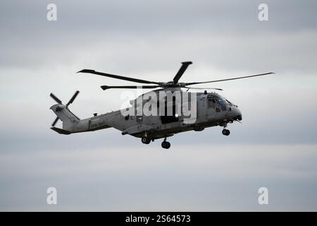British Royal Navy AgustaWestland Merlin HM.2 AW101 helicopter in ...