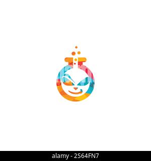 Alien Lab Logo Template Design Vector Stock Vector Image & Art - Alamy