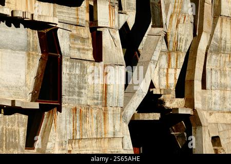 A picture shows the Arimaston Building, self-built by architect Keisuke ...