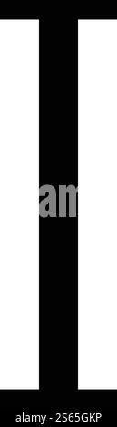 Iota greek symbol capital letter uppercase font icon in circle round ...