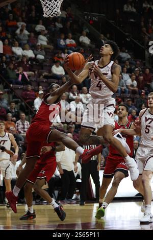 January 15, 2025: Virginia Tech Hokies guard Rodney Brown Jr. (4 ...
